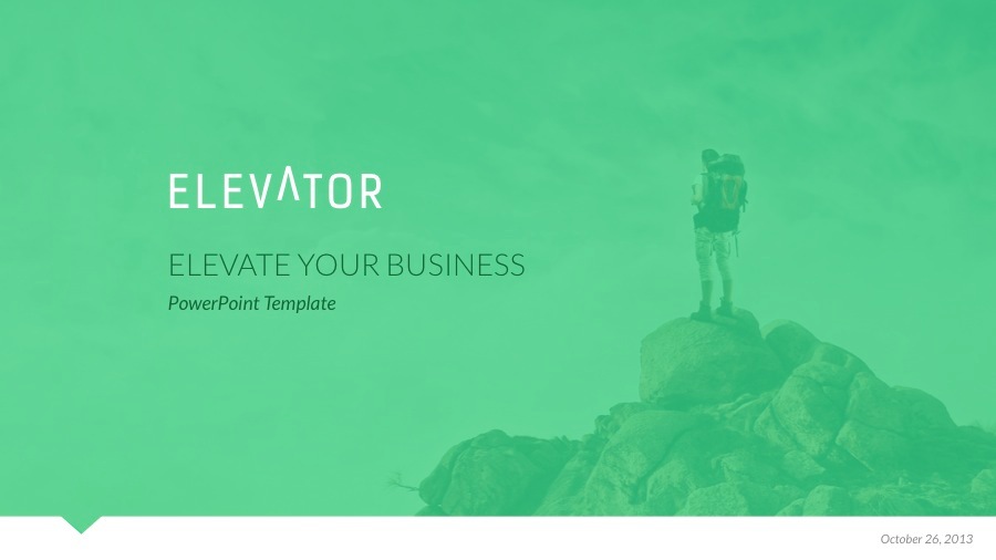 Elevator PowerPoint - Elevate Your Business, Presentation Templates