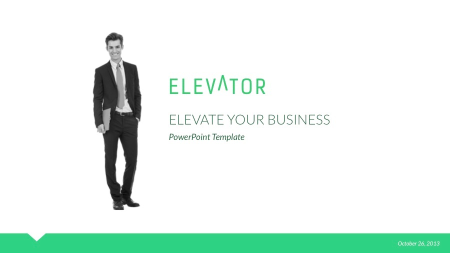 Elevator PowerPoint - Elevate Your Business, Presentation Templates