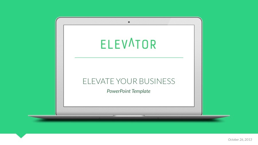 Elevator PowerPoint - Elevate Your Business, Presentation Templates