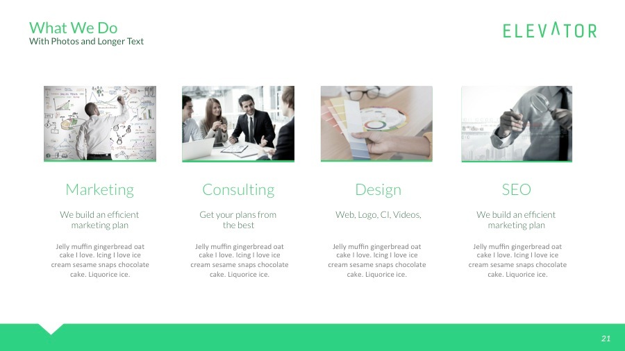 Elevator PowerPoint - Elevate Your Business, Presentation Templates