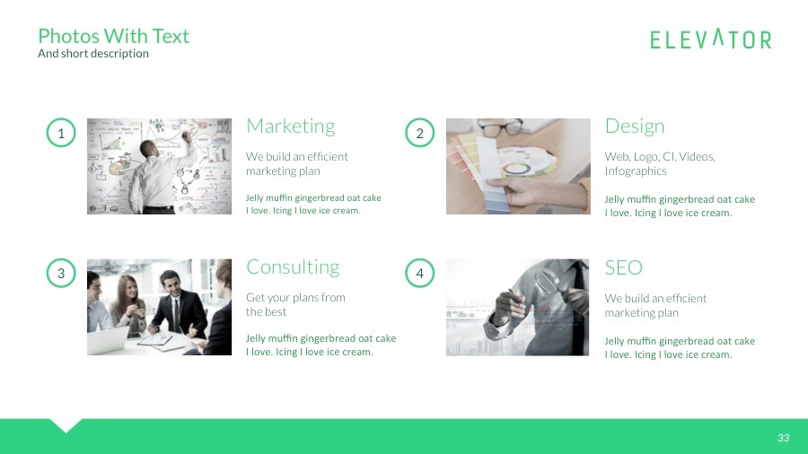 Elevator PowerPoint - Elevate Your Business, Presentation Templates