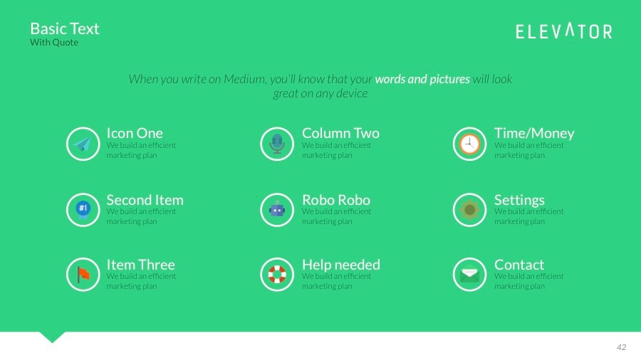 Elevator PowerPoint - Elevate Your Business, Presentation Templates