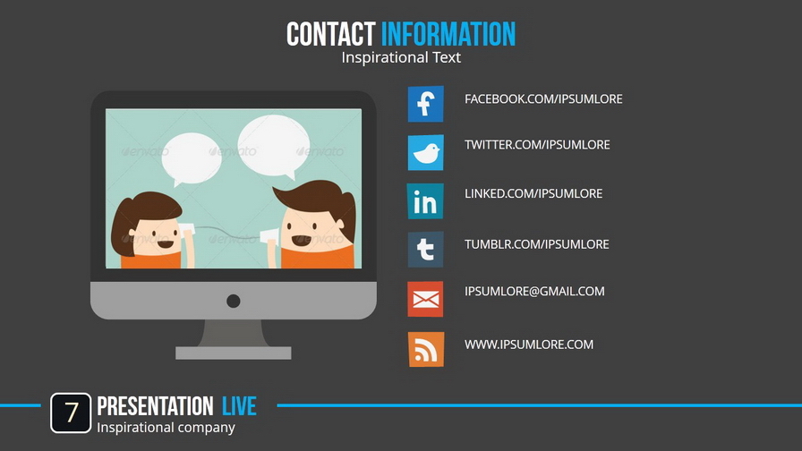 Gstudio Presentation Live Powerpoint Template, Presentation Templates