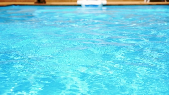 Blue Swimming Pool, Stock Footage | VideoHive