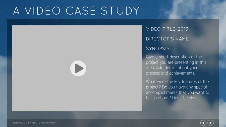Deep Focus Keynote Presentation Template, Presentation Templates ...
