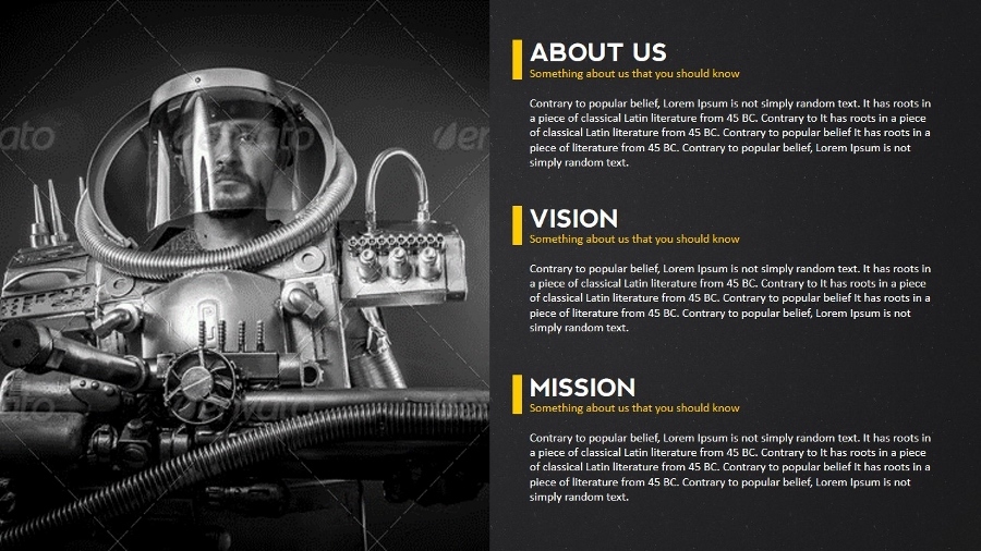 Armstrong - Outer Space Powerpoint Template, Presentation Templates
