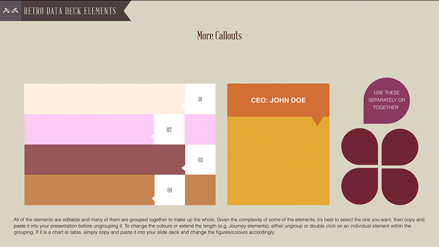 The Data Deck II: Keynote Retro Infographics by mcg | GraphicRiver