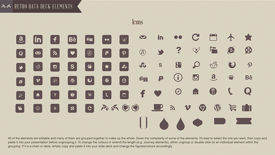 The Data Deck II: Keynote Retro Infographics by mcg | GraphicRiver