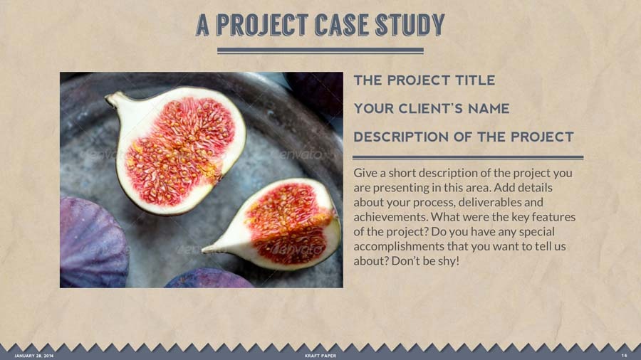 Kraft Paper Keynote Presentation Template, Presentation Templates ...