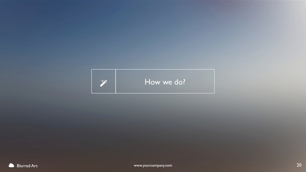 Blurred Art - Creative Powerpoint Template, Presentation Templates