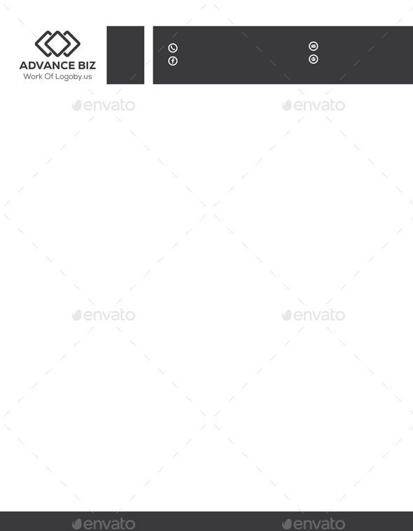 Corporate Advance Letterhead, Print Templates | GraphicRiver