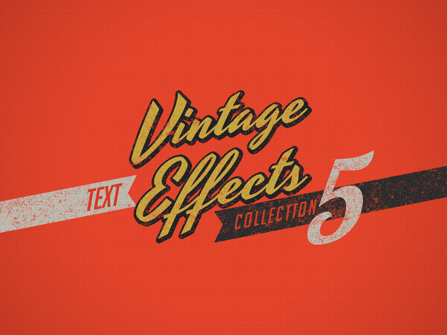 Vintage/Retro Effects Col 5, Add-ons | GraphicRiver