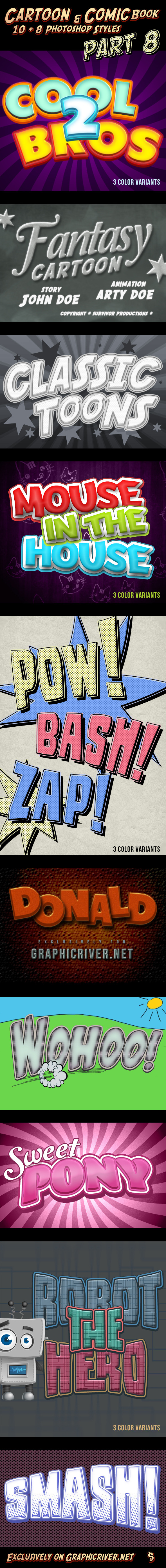 Cartoon and Comic Book Styles on GraphicRiver