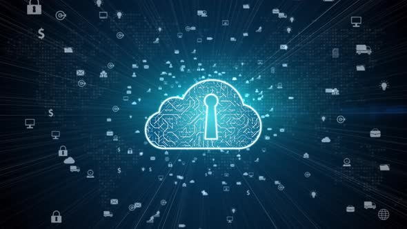 Cloud Computing Cyber Security 00596, Motion Graphics | VideoHive