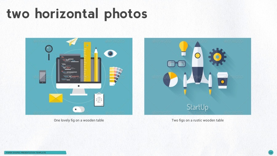 Paper Shapes Powerpoint Presentation Templates, Presentation Templates