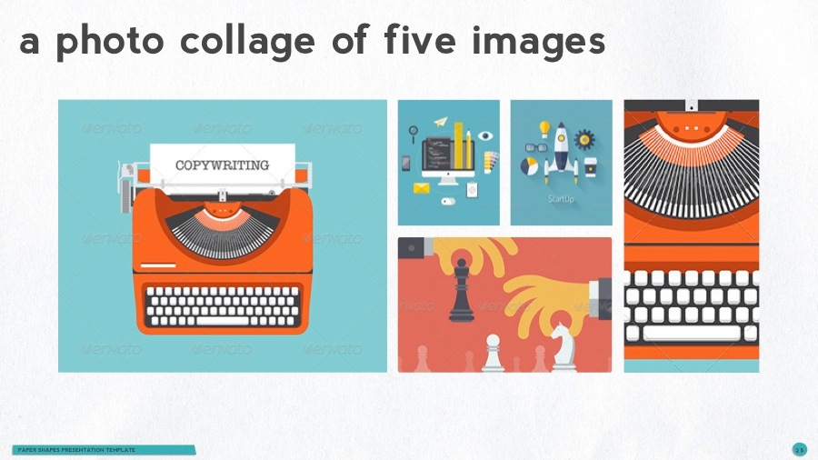 Paper Shapes Powerpoint Presentation Templates, Presentation Templates