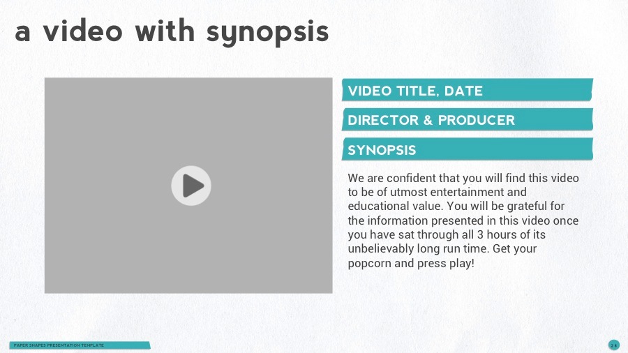 Paper Shapes Powerpoint Presentation Templates, Presentation Templates