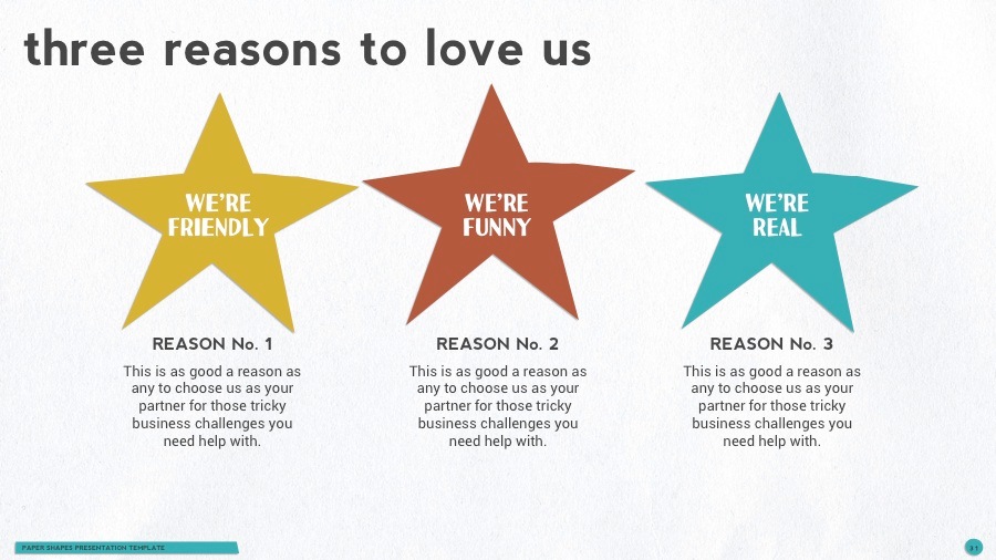 Paper Shapes Powerpoint Presentation Templates, Presentation Templates