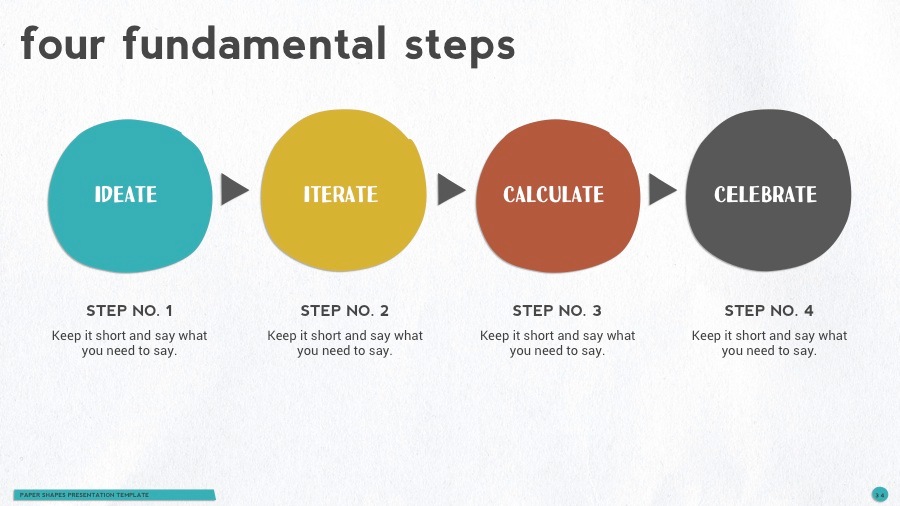 Paper Shapes Powerpoint Presentation Templates, Presentation Templates