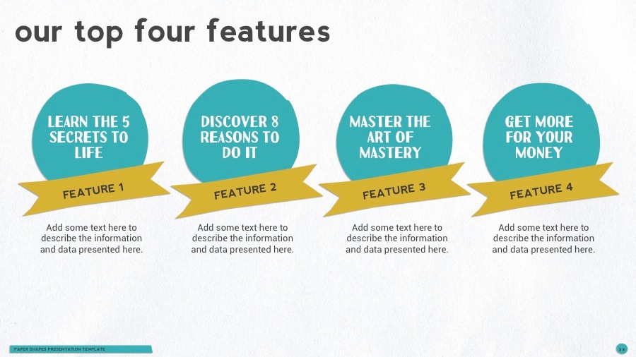 Paper Shapes Powerpoint Presentation Templates, Presentation Templates