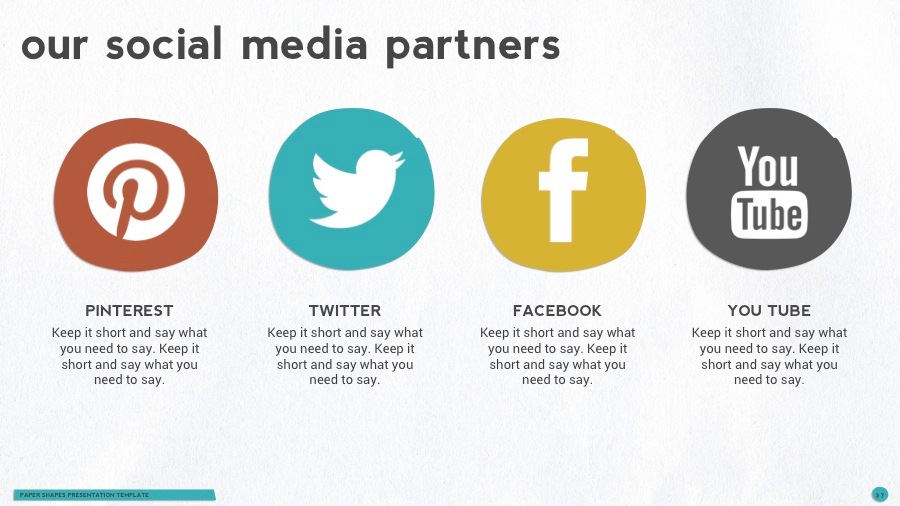 Paper Shapes Powerpoint Presentation Templates, Presentation Templates