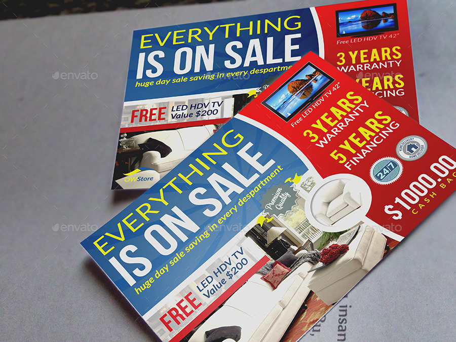 Sale Market Flyer Template, Print Templates | GraphicRiver