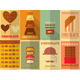 Retro Chocolate Posters Collection, Vectors | GraphicRiver