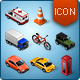 Isometric Map Icons - Cars and Traffic, Icons | GraphicRiver