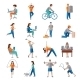 Physical Activity Icons, Vectors | GraphicRiver