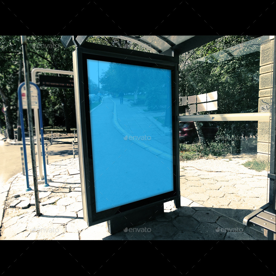 6 Photorealistic Bus Station Mock Up, Graphics | GraphicRiver