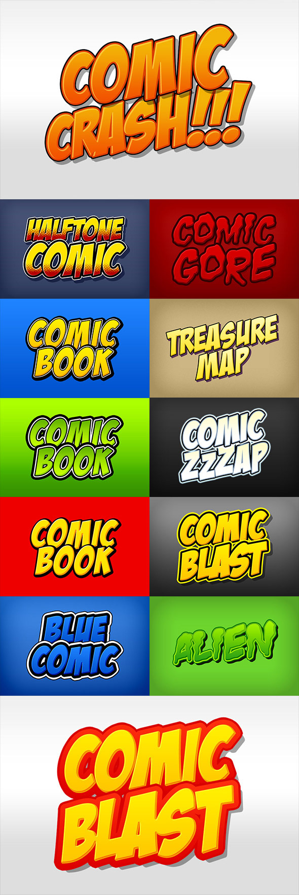 Comic Book and Cartoon Photoshop Styles Pack by DesignPanoply ...