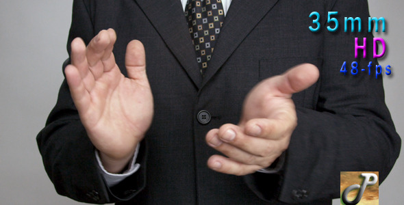 Man Hands Clapping Slow, Stock Footage | VideoHive