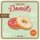 Donut Retro Poster by macrovector | GraphicRiver