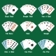 Poker Hands Set, Vectors | GraphicRiver