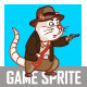 Adventurer Cat Game Sprite, Game Assets | GraphicRiver