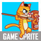 Cannibal Cat Game Sprite, Game Assets | GraphicRiver