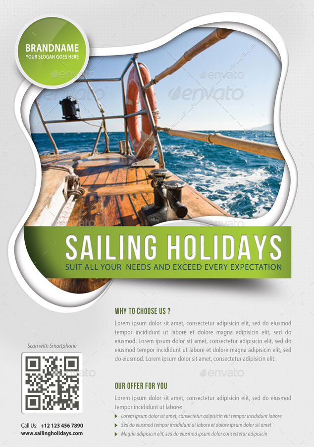 3 in 1 Sailing Yacht Travel Flyers Bundle, Print Templates | GraphicRiver