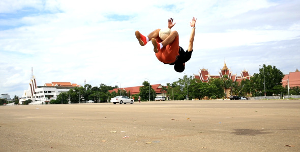 Backflip With A Ball, Stock Footage | VideoHive