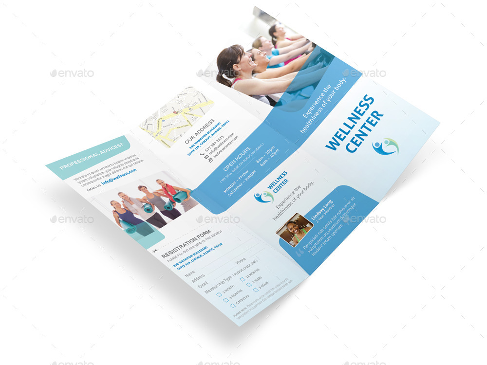 Wellness Center Print Bundle, Print Templates | GraphicRiver