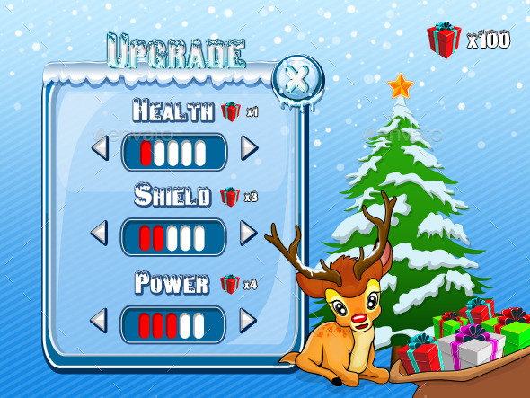 Christmas Game Theme , Game Assets | GraphicRiver