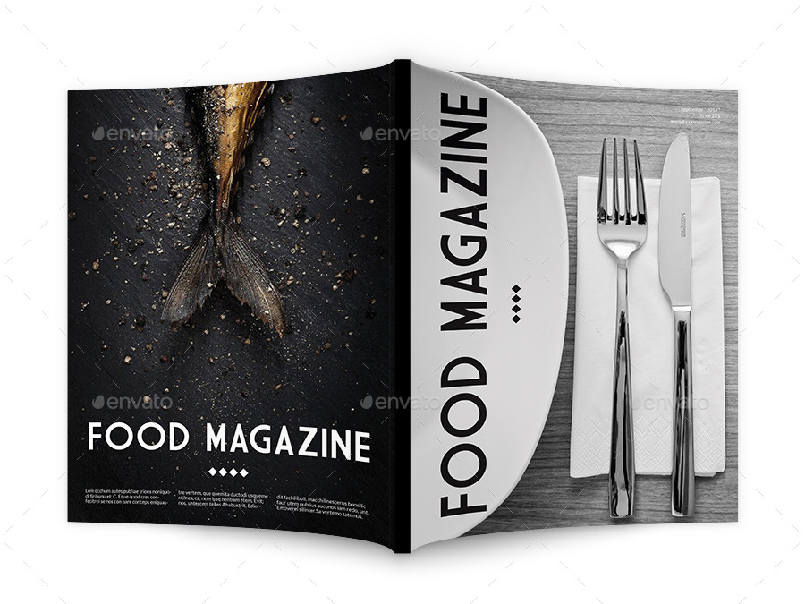 Food Magazine Template, Print Templates | GraphicRiver