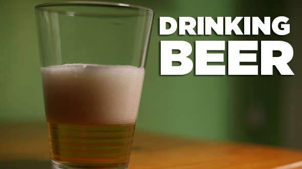 Drinking Beer, Stock Footage | VideoHive