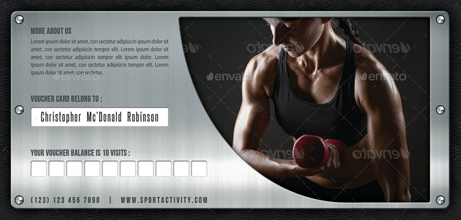 Sport Activity Gift Voucher V33, Print Templates | GraphicRiver