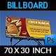 Bakery Billboard Banner Template, Print Templates | GraphicRiver