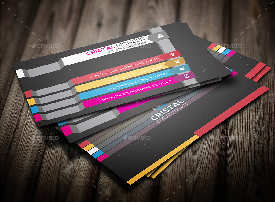 Multi Colour Business Card, Print Templates | GraphicRiver