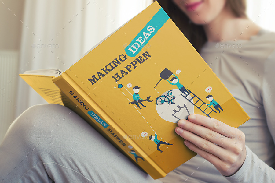 Book Mock-Up / Hard Cover Edition, Graphics | GraphicRiver