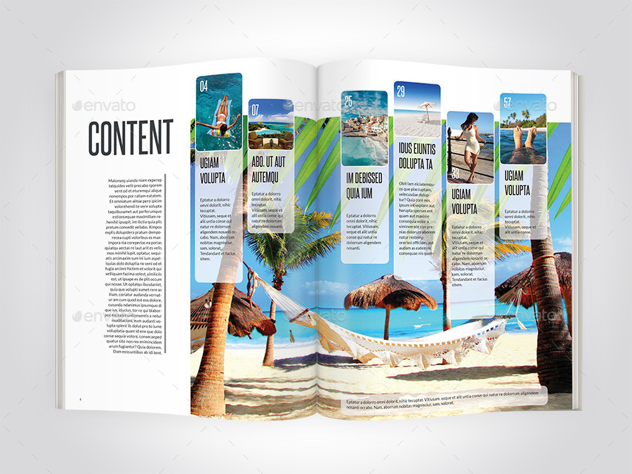 Vacation Magazine Template, Print Templates | GraphicRiver