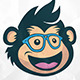 Monkey Geek Logo, Logo Templates | GraphicRiver