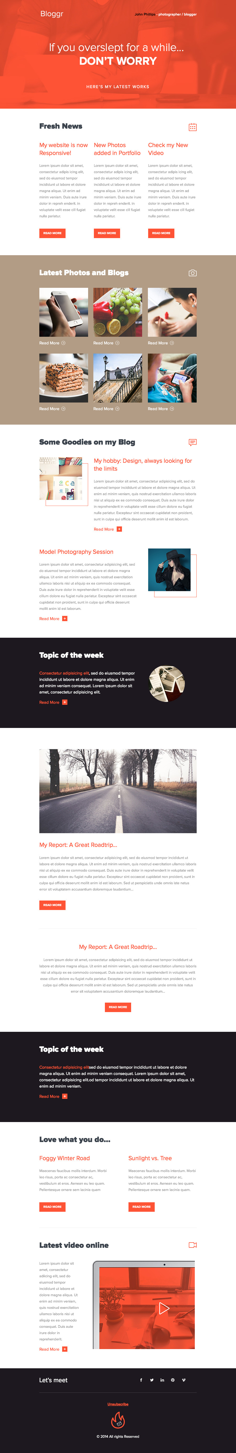 Bloggr - Responsive Email + Themebuilder Access by RocketWay | ThemeForest