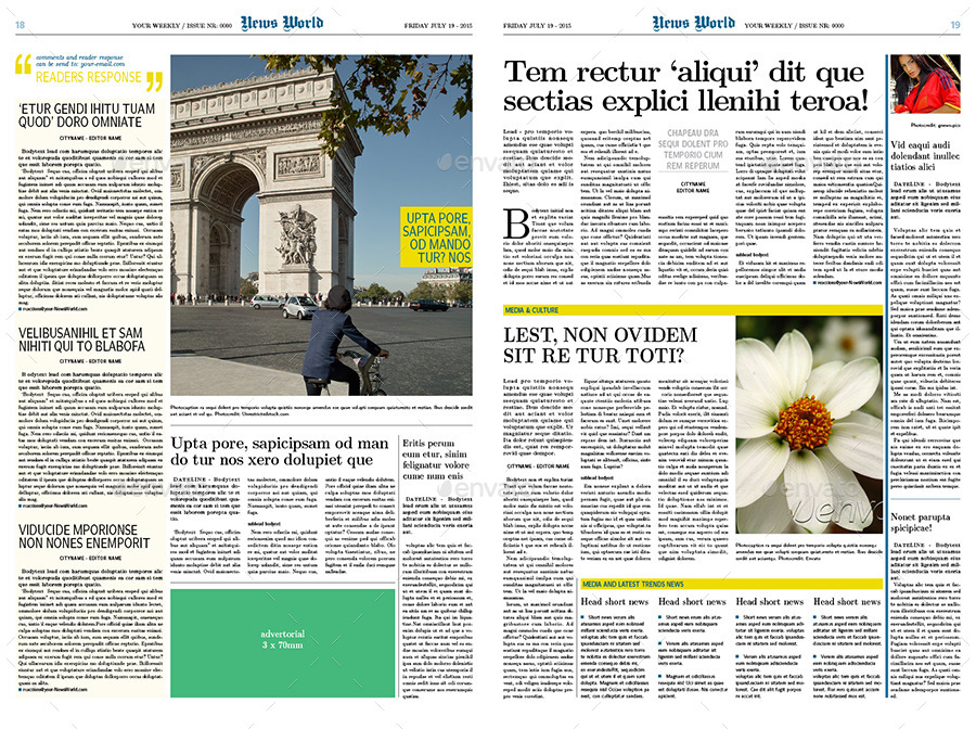 Berliner Newspaper Template 20 pages, Print Templates | GraphicRiver